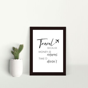 Travel Poster, Quotes About Life, Printable Wall Art, Inspirational ...