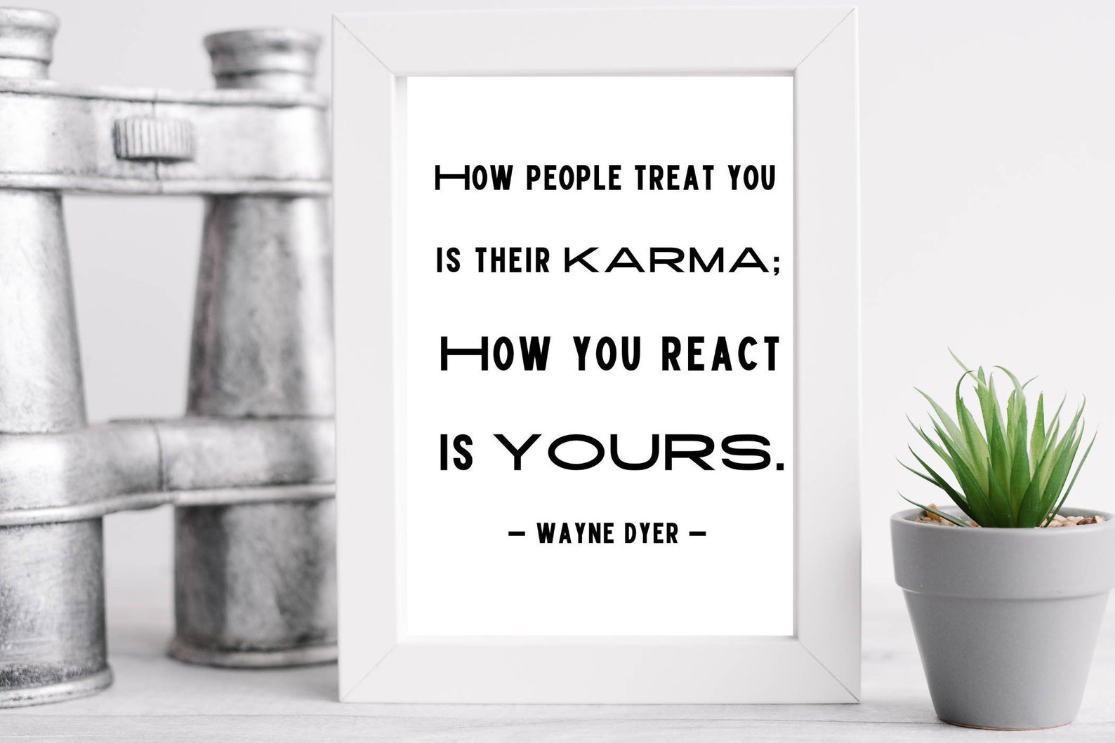 How You React by Wayne Dyer Digital Wall Art Printable | Etsy