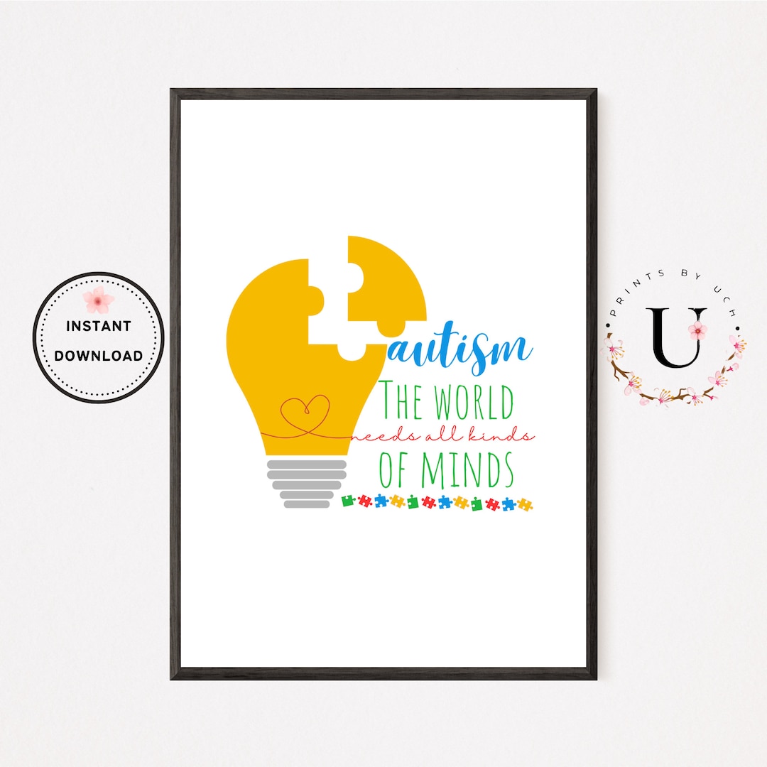 Autism Acceptance, Neurodiversity, Autism Awareness, Popular Printables ...