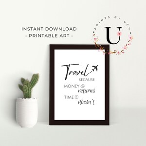 Travel Poster, Quotes About Life, Printable Wall Art, Inspirational ...