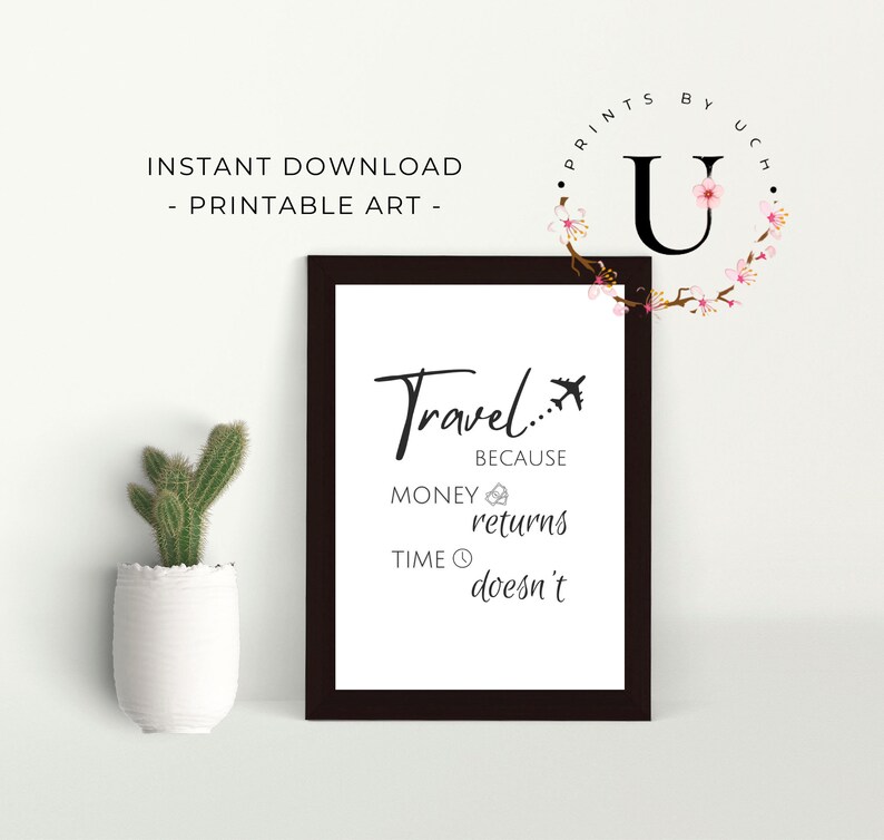 Travel Poster, Quotes About Life, Printable Wall Art, Inspirational ...