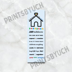 Set of 3 Printable Bookmarks, Autism Acceptance, Autism Awareness ...