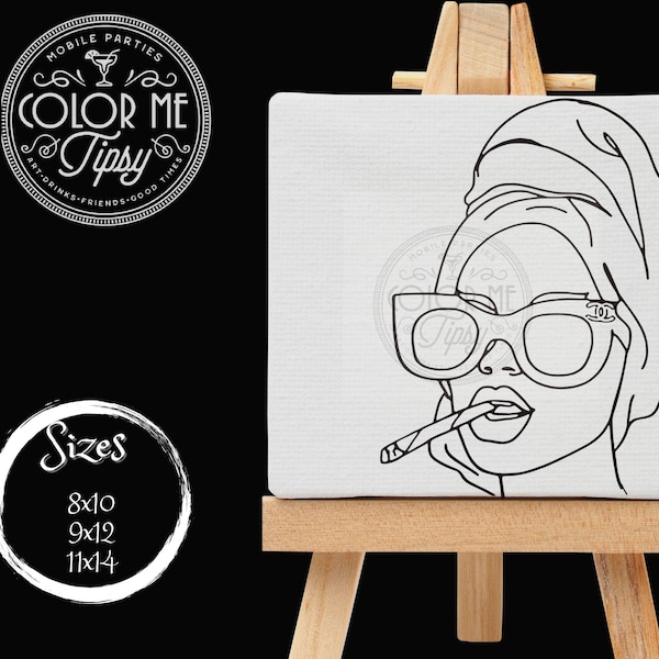 Paint and Sip 420 Canvas - Etsy