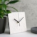 Black Minimalist Mantel Clock Handmade Industrial Paper Desk - Etsy