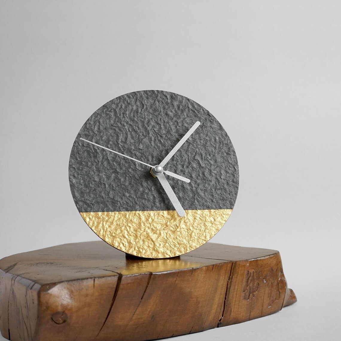 Recycled Newspaper Desk Clock Handmade Table Clock - Etsy