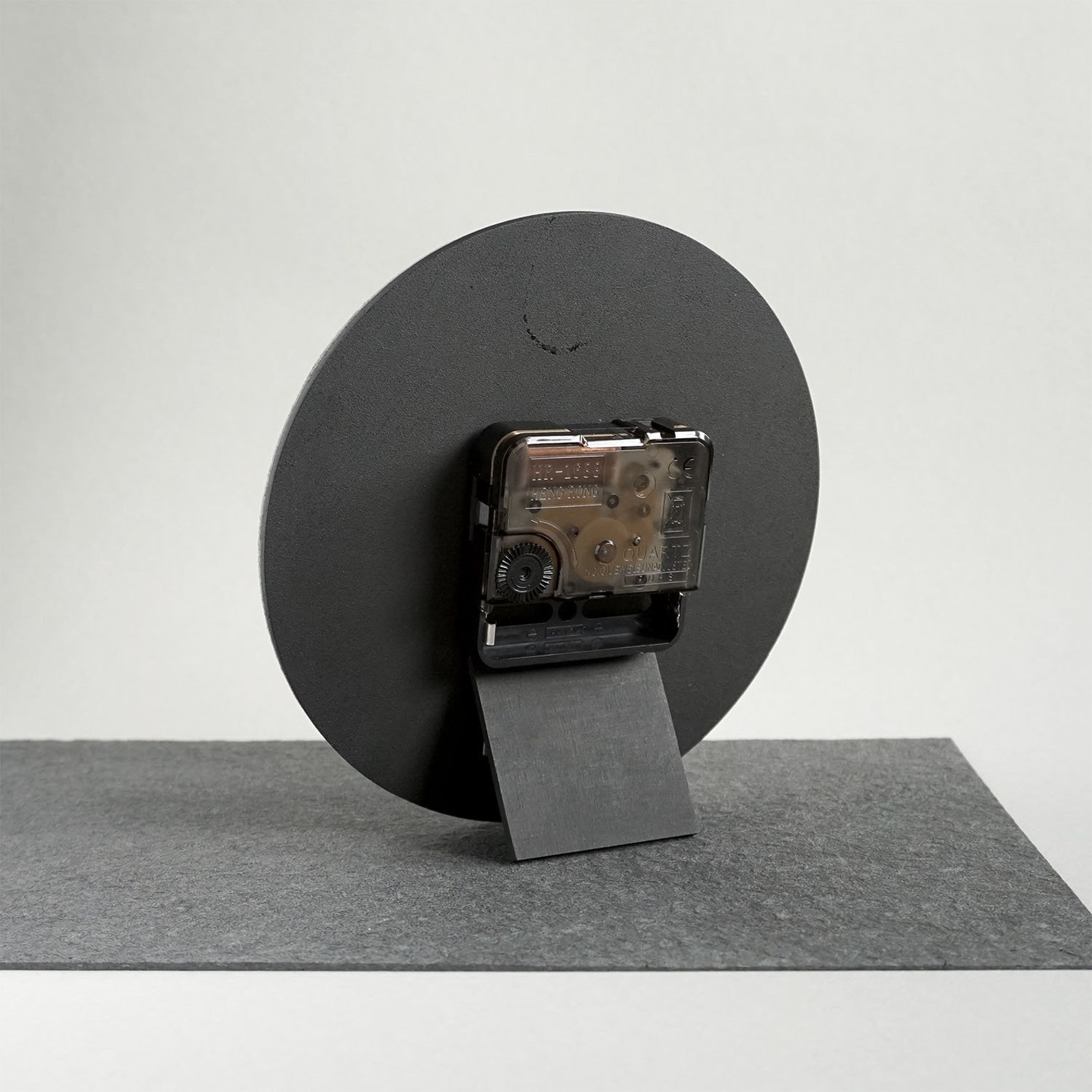 Grey Minimalist Table Clock for Modern Living Room, Handmade ...