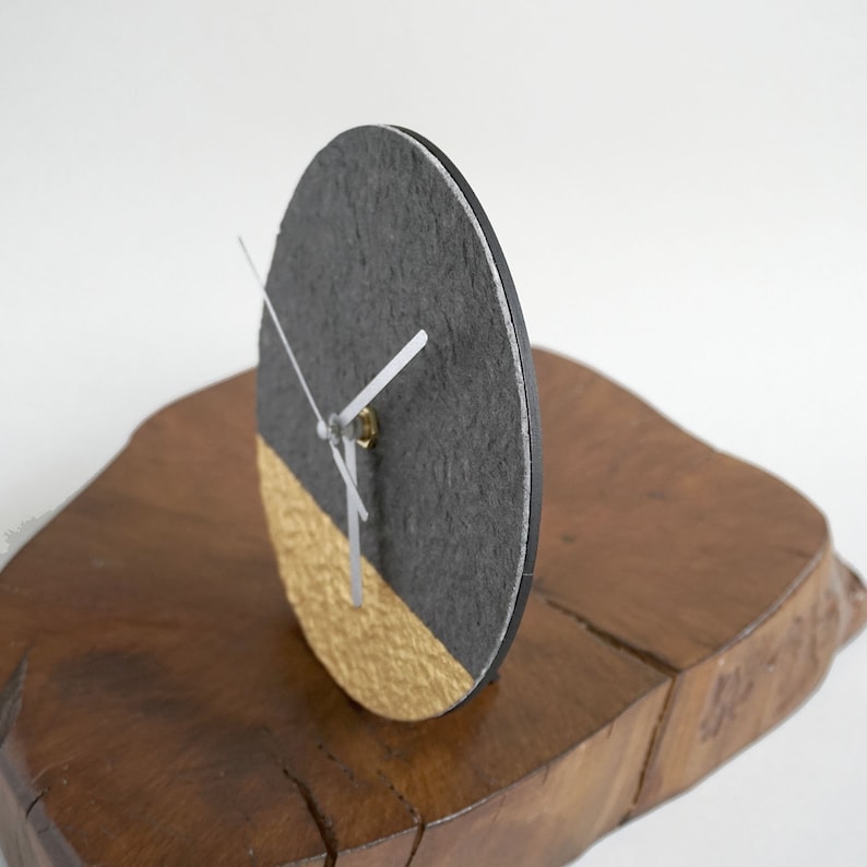 Recycled Newspaper Desk Clock Handmade Table Clock - Etsy