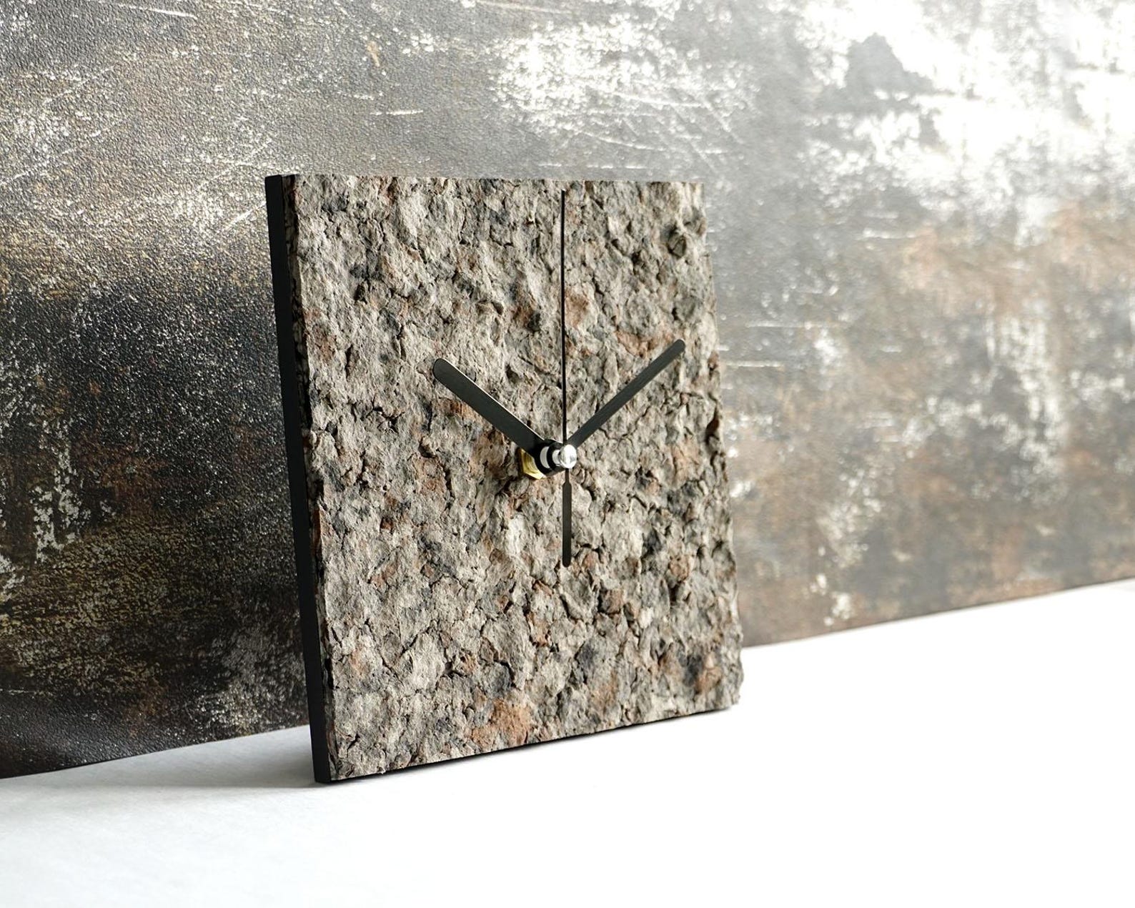LIMITED EDITION Mantel Clock Handmade From Recycled Paper, Small ...