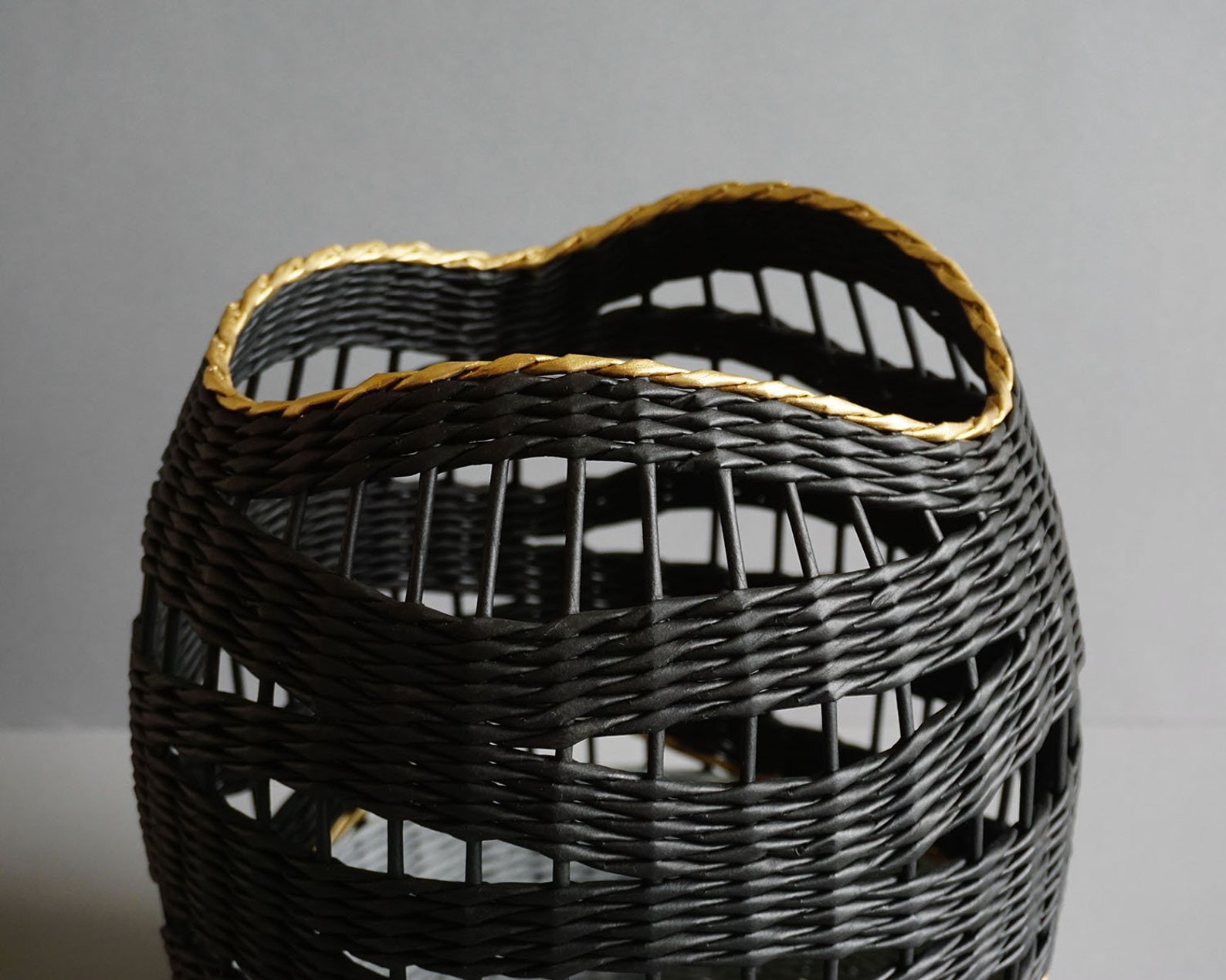 Contemporary Sculptural Basket for Modern Interior, Unique Eco-friendly ...