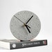Grey Minimalist Table Clock for Modern Living Room, Handmade ...