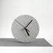 Grey Minimalist Table Clock for Modern Living Room, Handmade ...