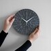 Grey Handwoven Wall Clock for Modern Industrial Interior Eco - Etsy