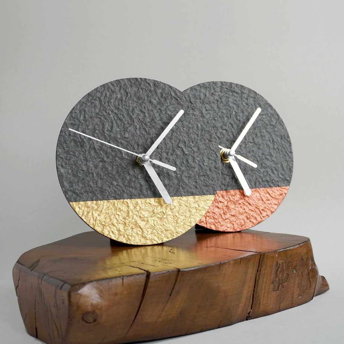 Recycled Newspaper Desk Clock Handmade Table Clock - Etsy