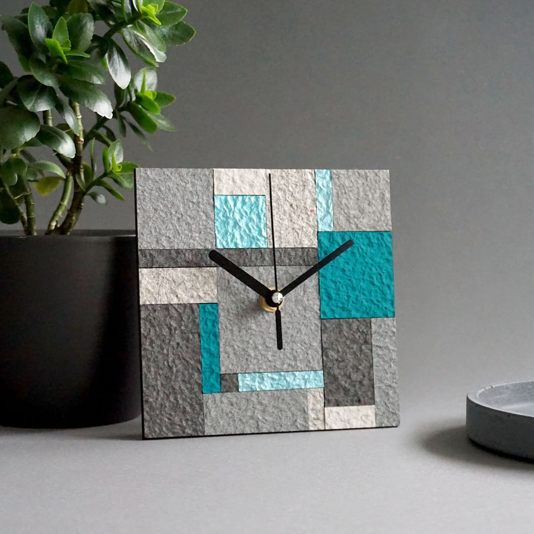 Modern Eco Friendly Desk Clock Made From Recycled Paper, Contemporary ...