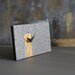Minimalist Gold Mantel Clock Modern Recycled Paper Table - Etsy