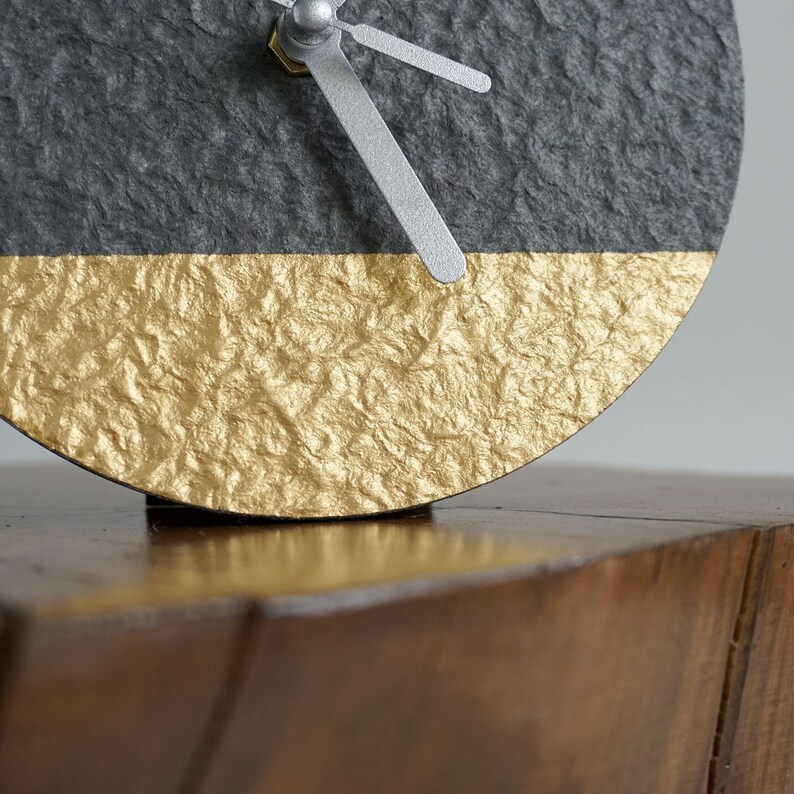 Recycled Newspaper Desk Clock Handmade Table Clock - Etsy