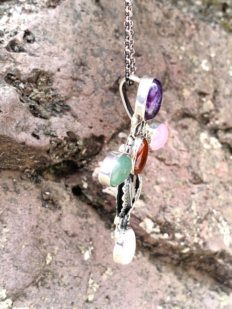 Sterling Silver Navajo Style Cross Pendant - Etsy