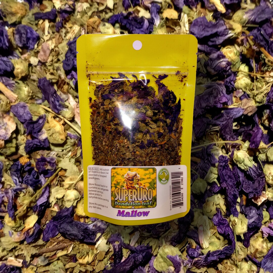 Mallow + Dandelion Leaf - Superuro ( Food Topping for Uromastyx ) - Etsy
