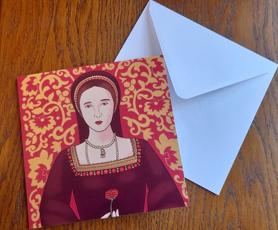 Anne Boleyn Tudor Greeting Card Blank Inside - Etsy