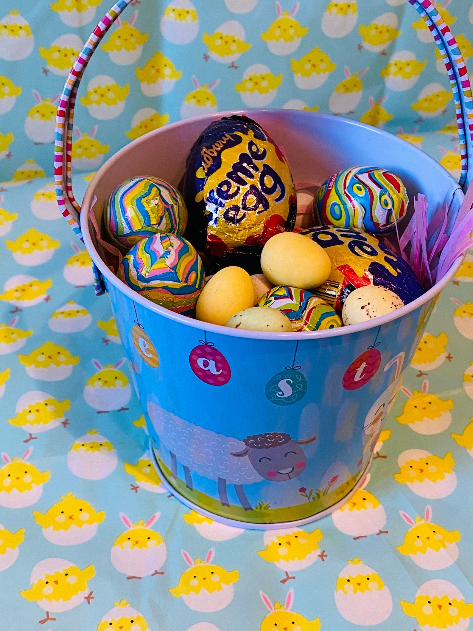 Easter Chocolate Buckets Easter basket Easter Bucket Easter | Etsy