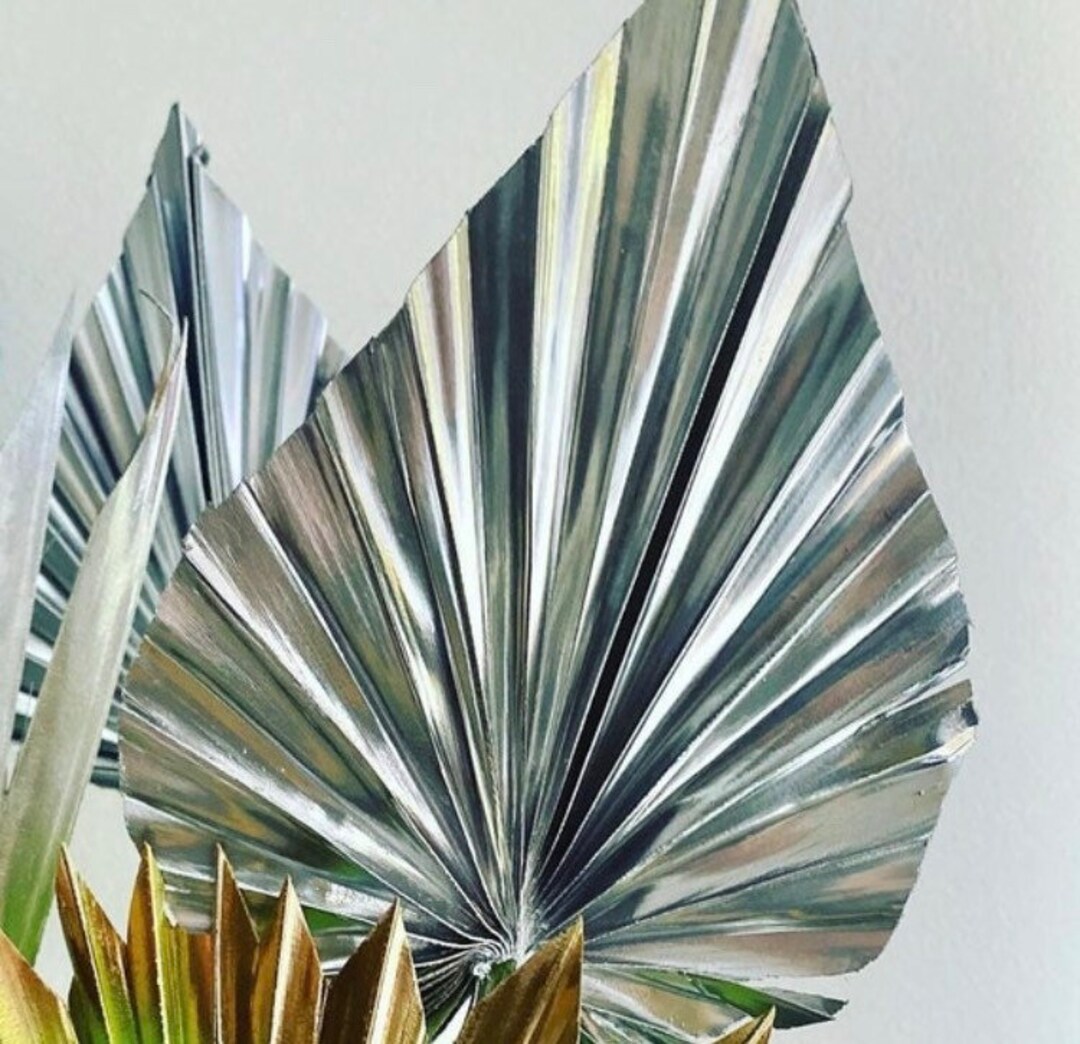 Silver Palm Spears, Sun Palm Spears. Dried Palm Leaf. Cake Topper Decor ...