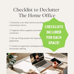 Home Declutter Guide & Organizing Checklist, Home Decluttering Ebook ...