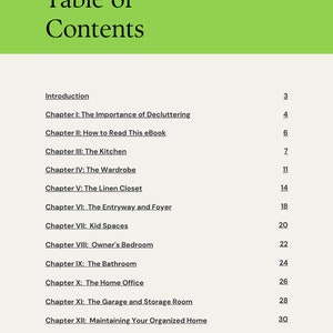 Home Declutter Guide & Organizing Checklist, Home Decluttering Ebook ...