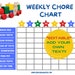 Editable Chore Chart Printable Bundle, Girl, Boy, Daily Kids Planner ...