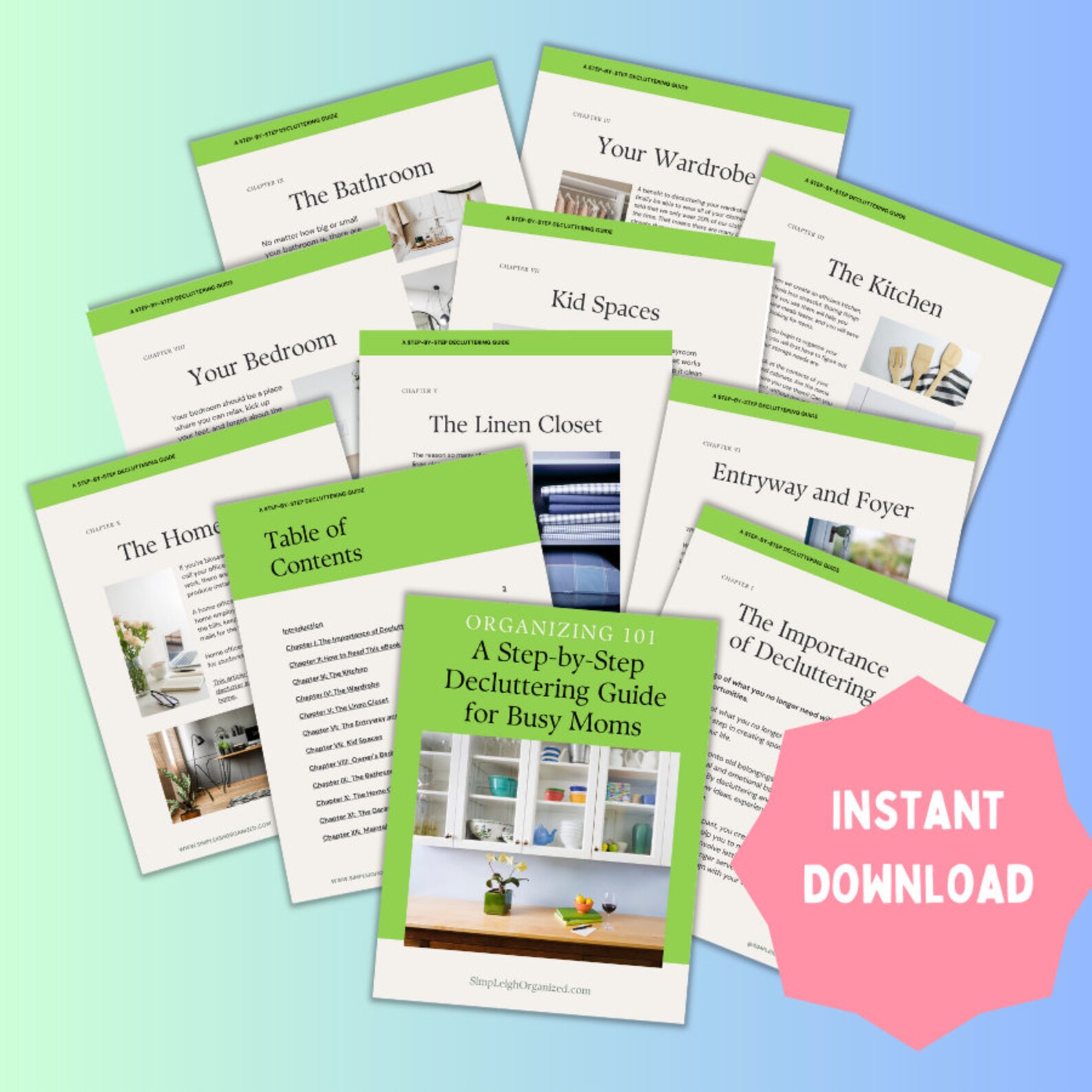 Home Declutter Guide & Organizing Checklist, Home Decluttering Ebook ...