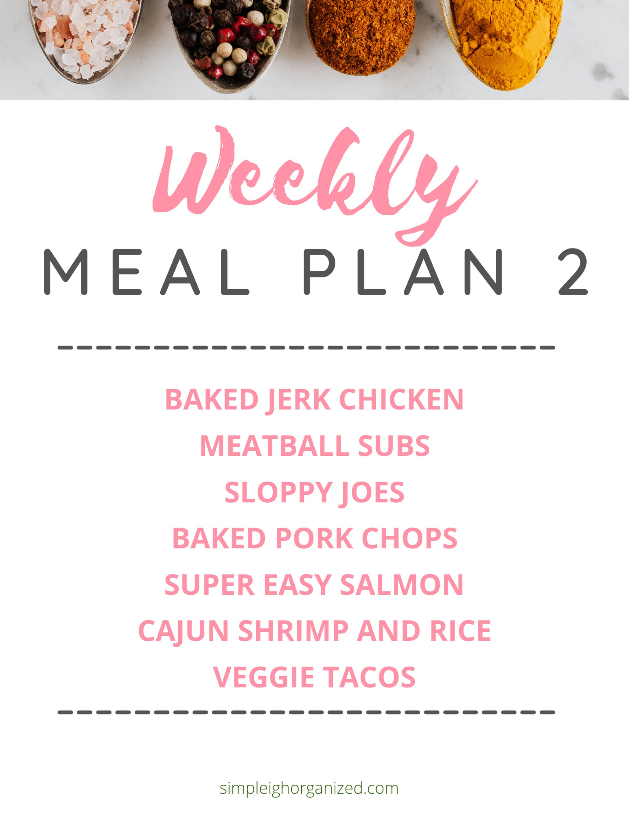 Recipe Binder Kit, Weekly Meal Planner Printable, Recipe Card, Busy ...