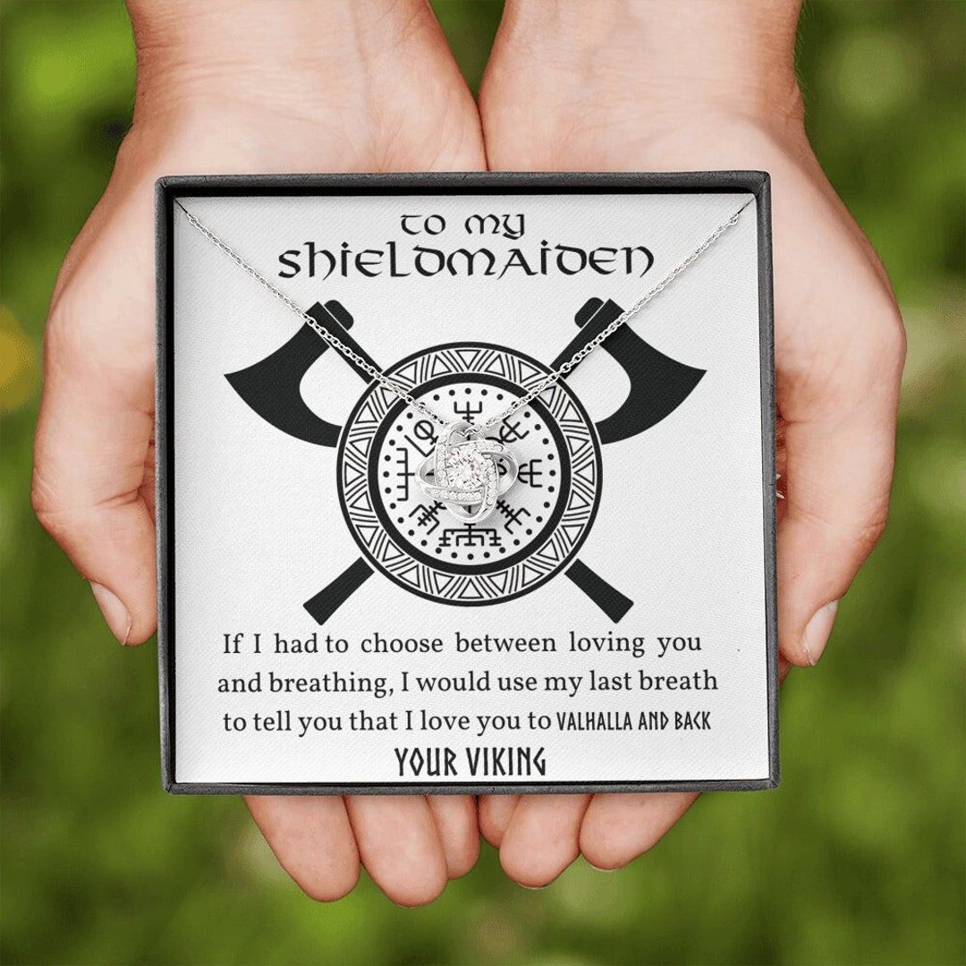 To My Shieldmaiden Love Knot Necklace, Norse Jewelry, Valentines Day ...