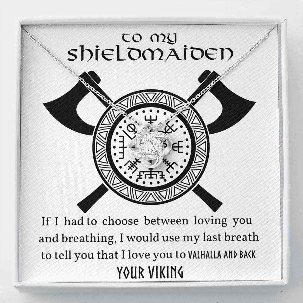 To My Shieldmaiden Love Knot Necklace Norse Jewelry - Etsy Canada