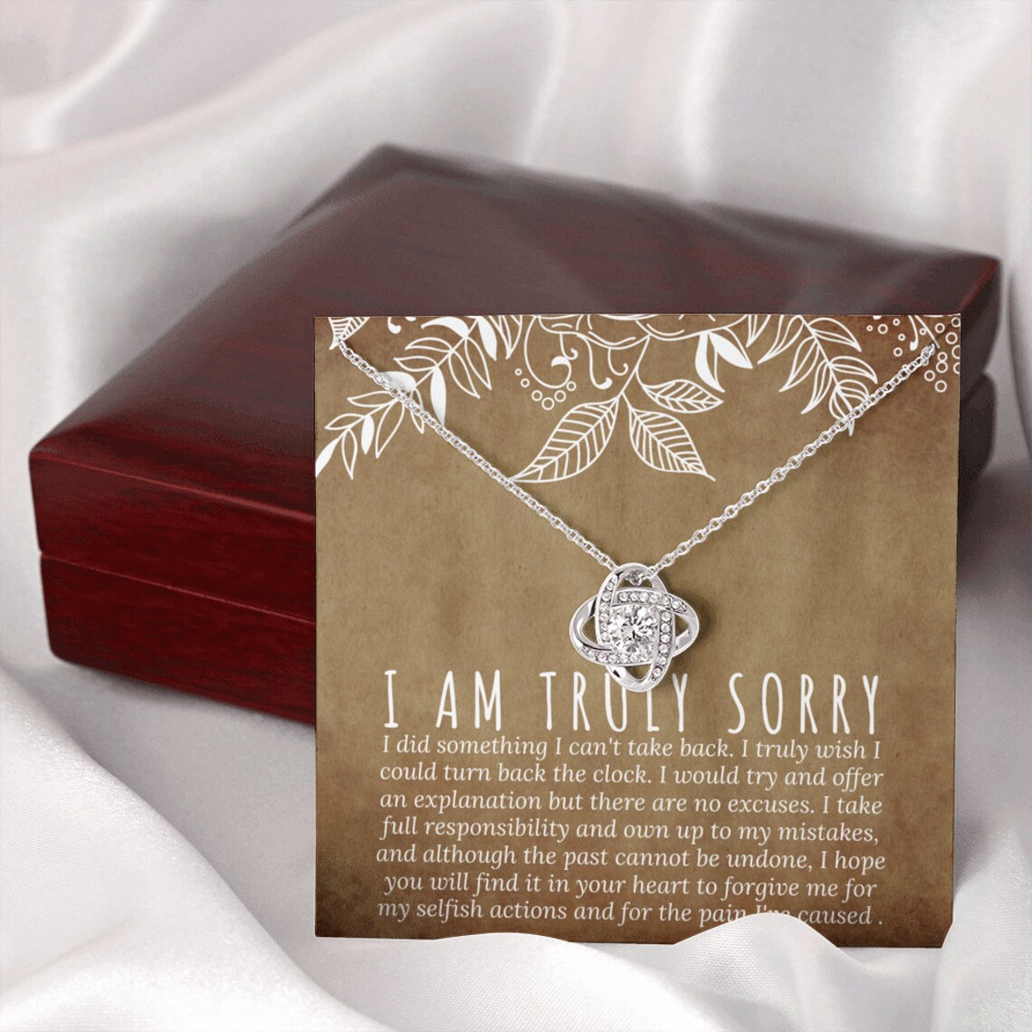 I'm Sorry Gift Sorry Card Apology Necklace Sorry Gift | Etsy