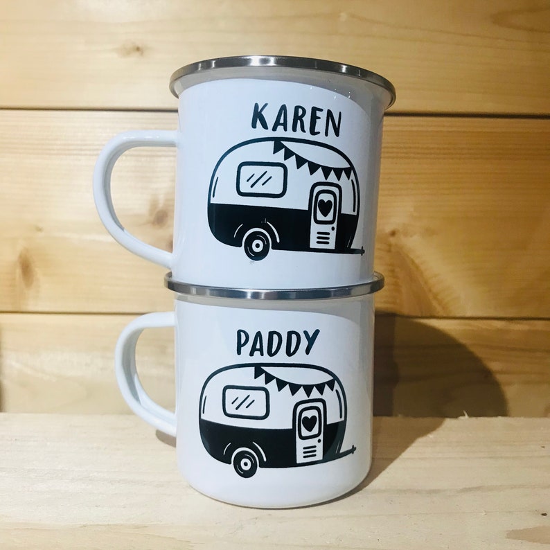 Caravan Flask and Mug Set, Motorhome Gift, Flask, Caravan Gift ...
