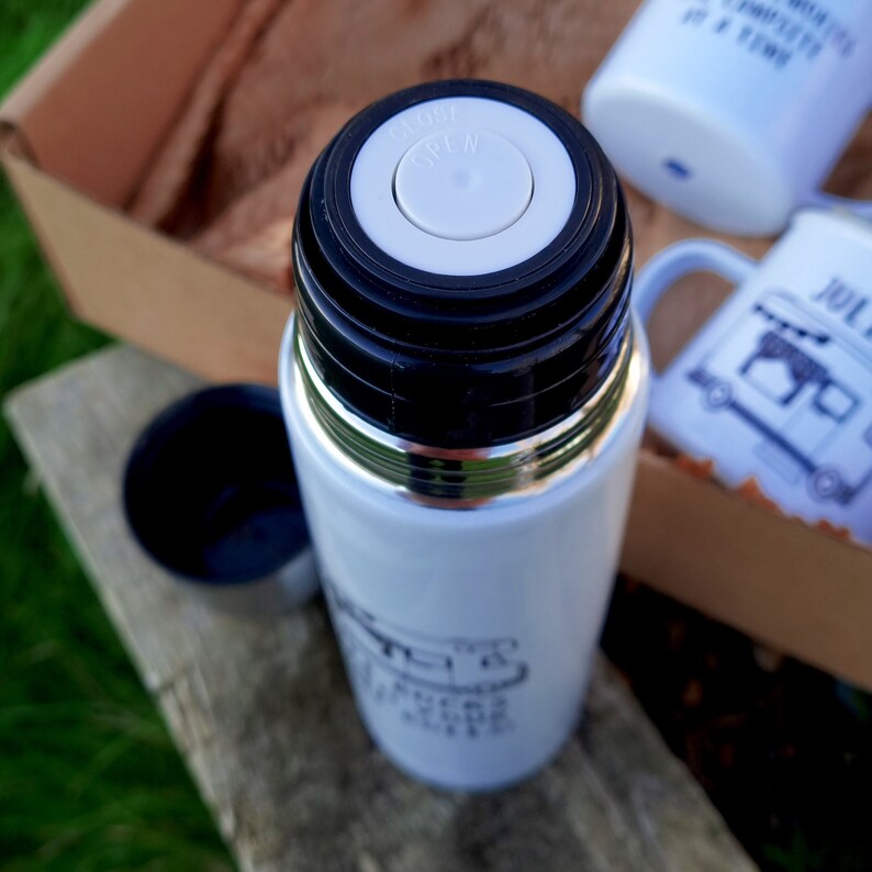 Walkers Mug and Flask Set Personalised Hikers Flask Custom - Etsy