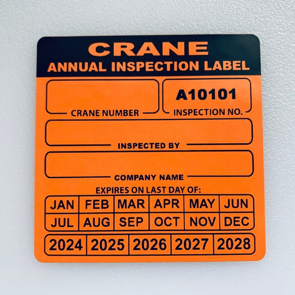 Inspection Stickers - Etsy