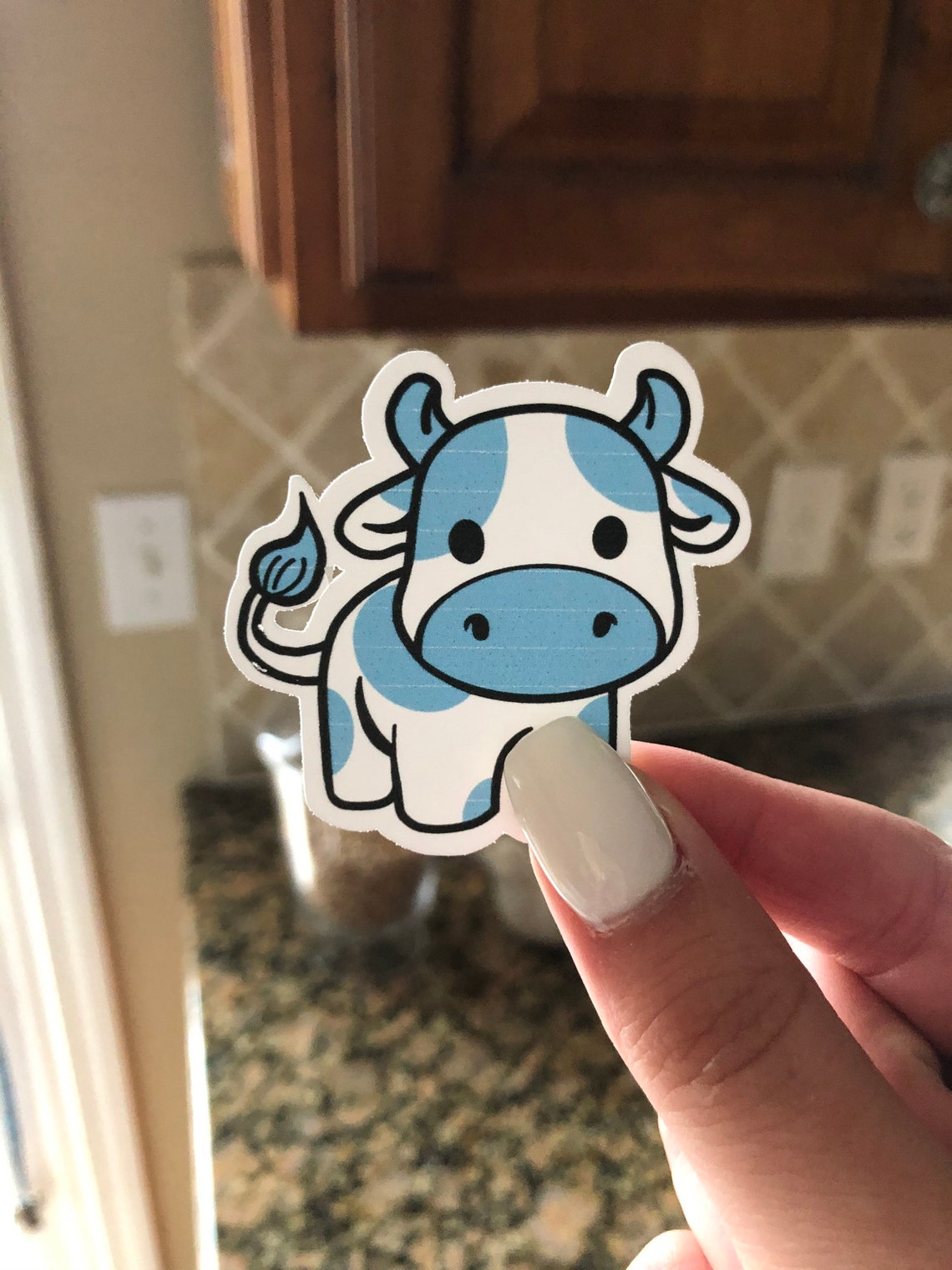 Cute Cow Sticker - Etsy