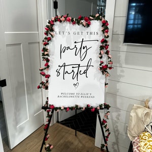 Welcome to the Party Sign - Etsy