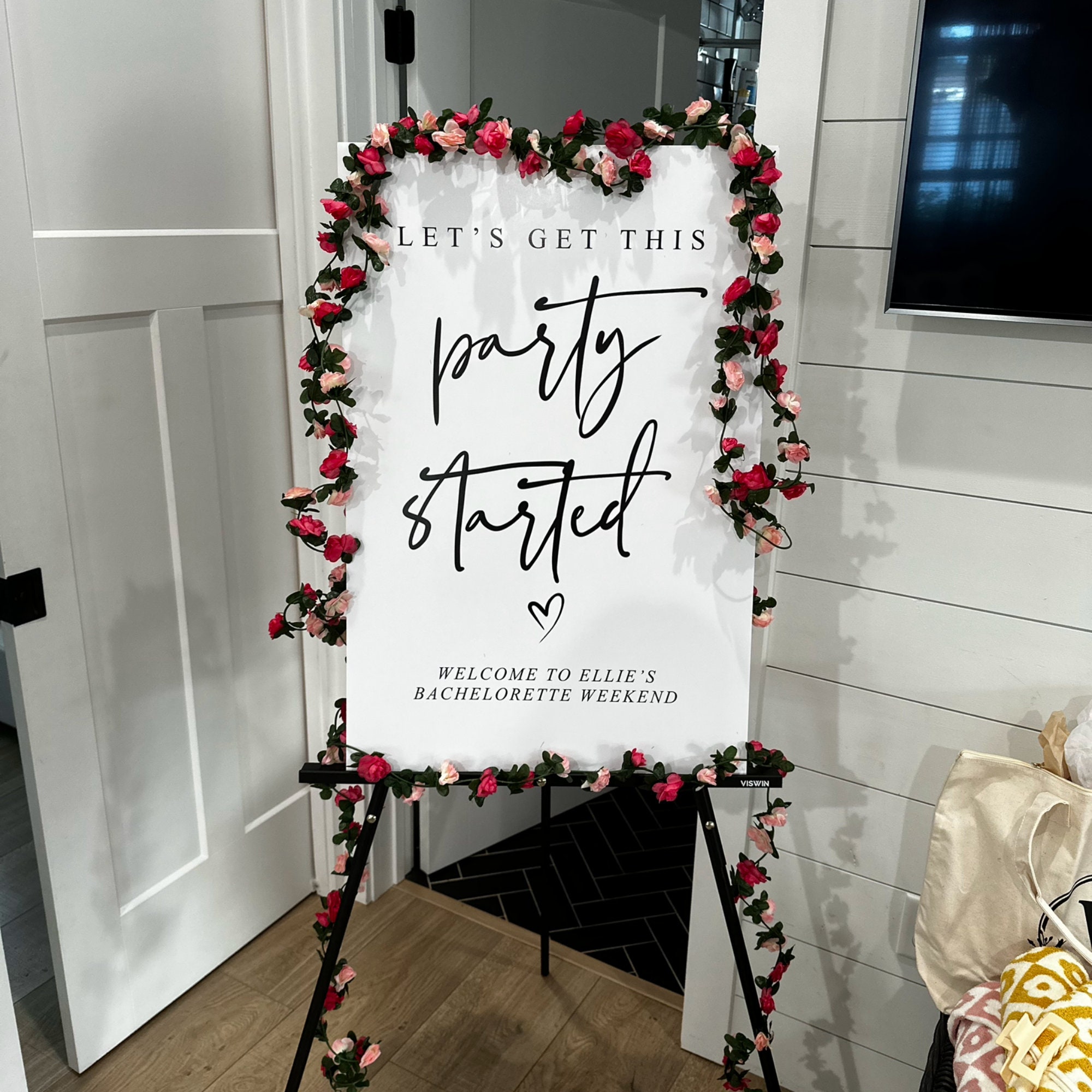 Welcome to the Party Sign - Etsy