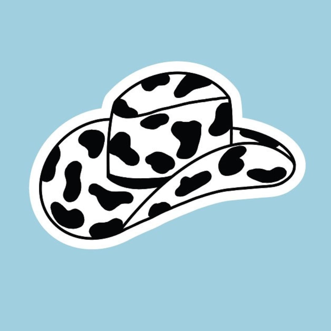 Cowboy Hat Sticker - Etsy