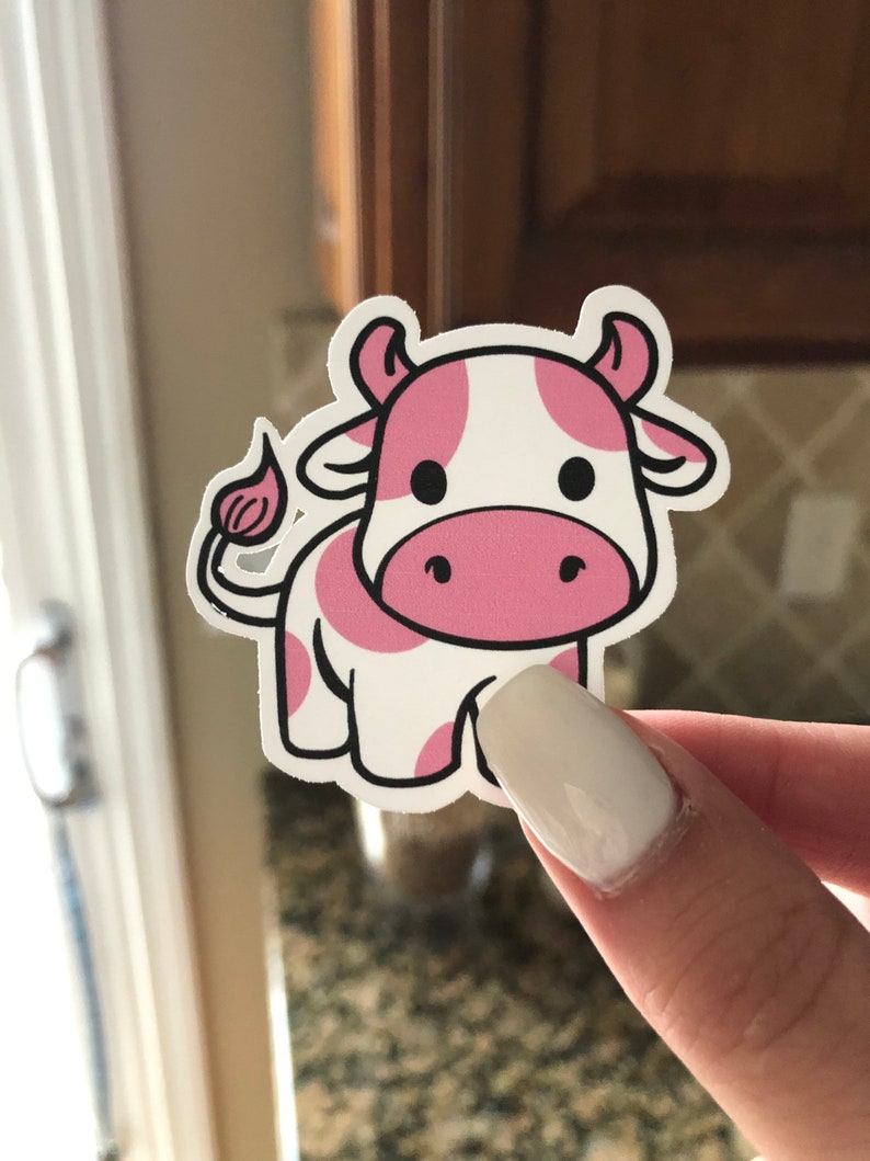 Cute Cow Sticker - Etsy