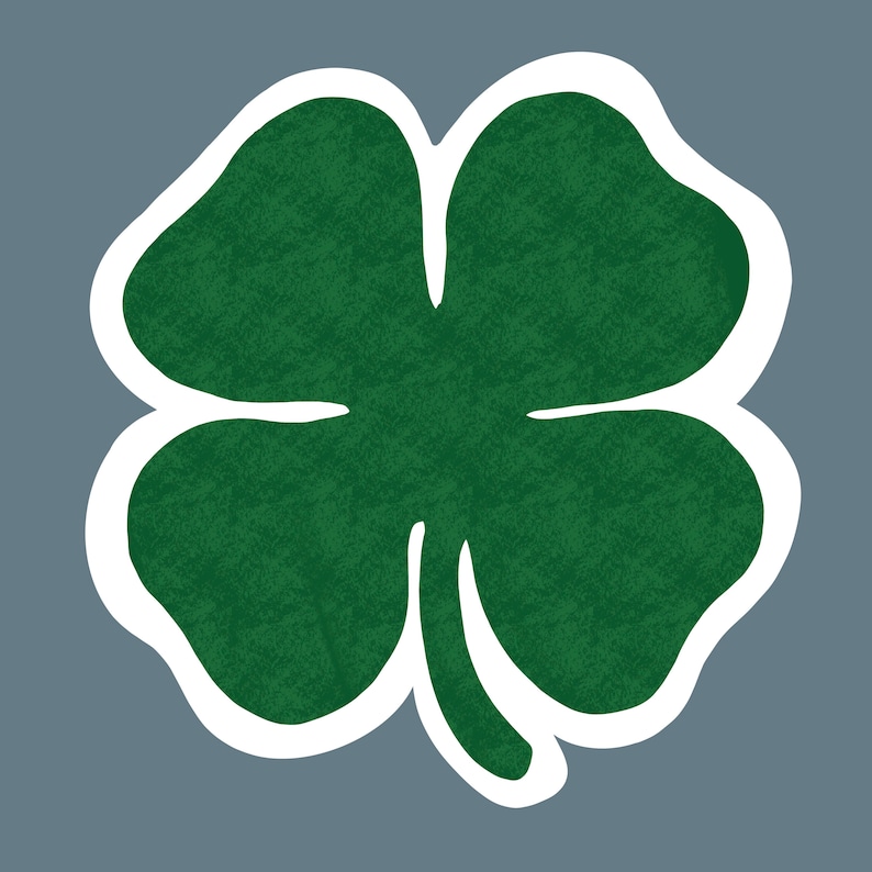 Four Leaf Clover Sticker - Etsy