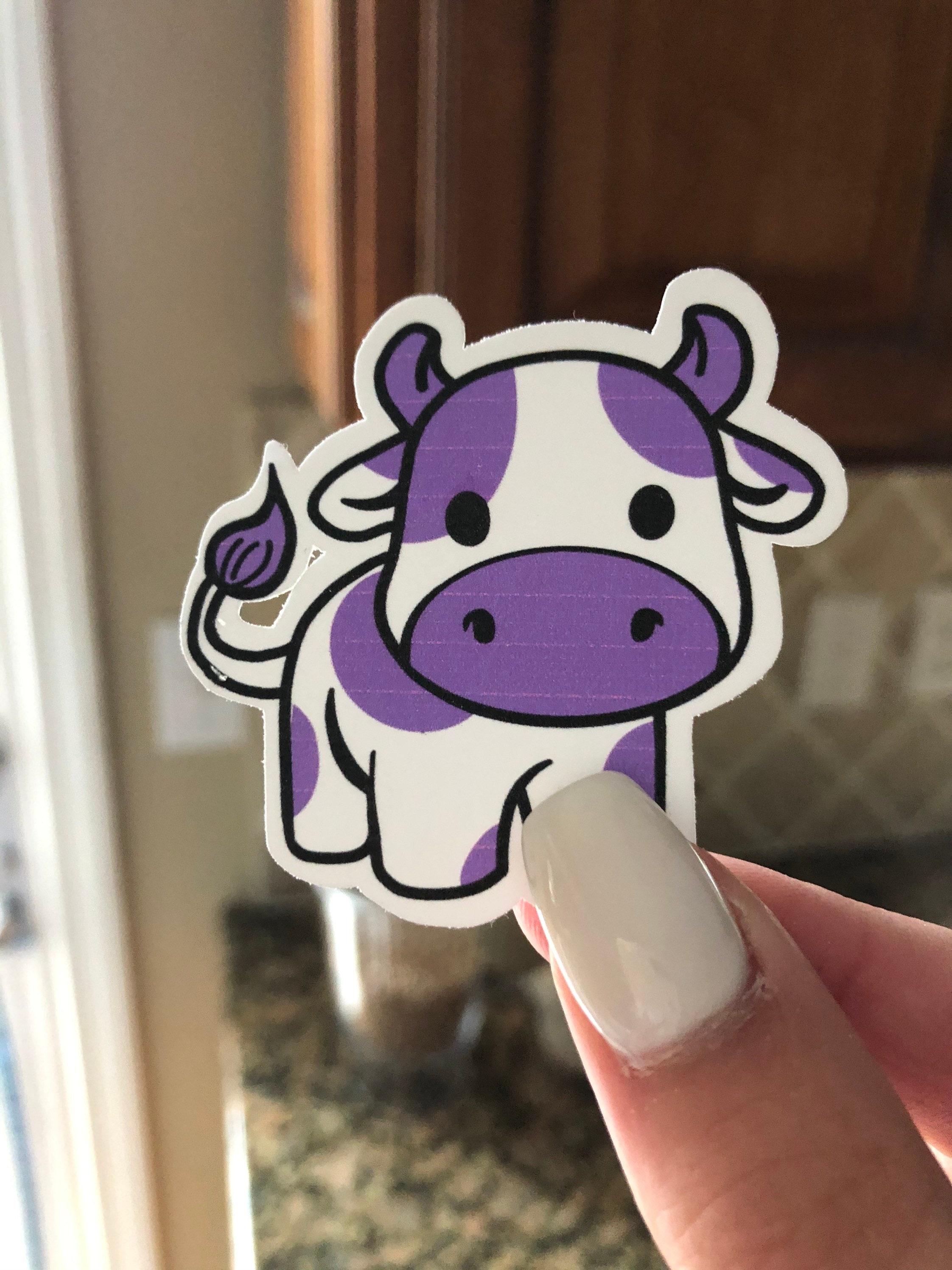 Cute Cow Sticker - Etsy