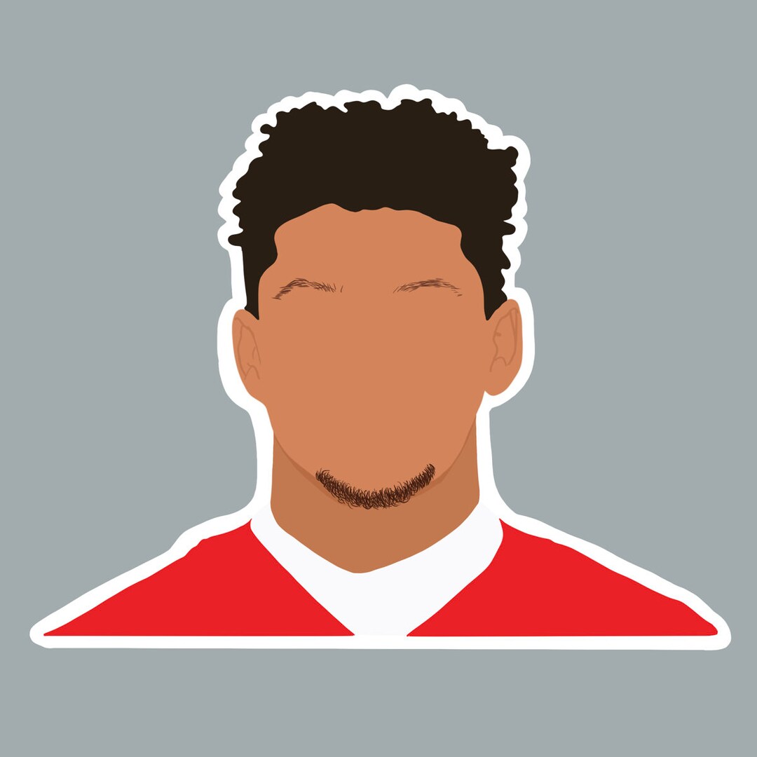Patrick Mahomes Portrait Sticker - Etsy