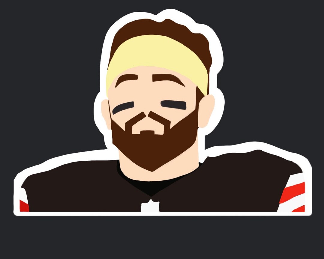 Baker Mayfield Portrait Sticker - Etsy