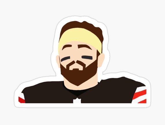 Baker Mayfield Portrait Sticker | Etsy