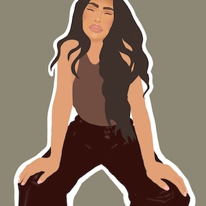 Kim Kardashian Sticker - Etsy