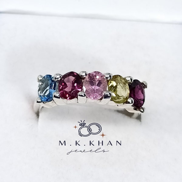 Multi Stone Ring - Etsy