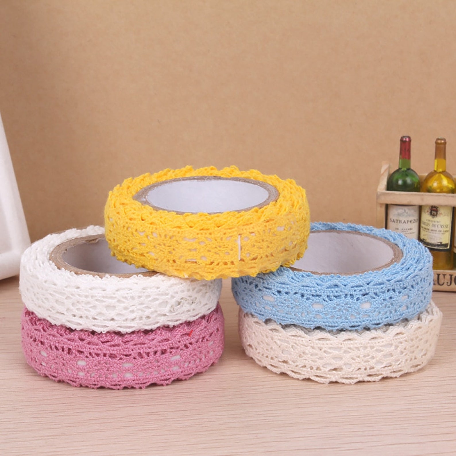 Lace Adhesive Ribbon Tape Cotton Sticky Ribbon Lace Sewing | Etsy