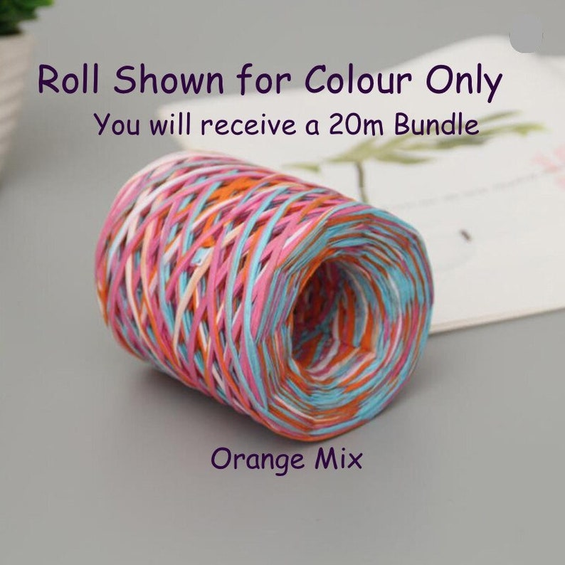 20m Paper Raffia Ribbon. Natural Packaging Eco Friendly - Etsy